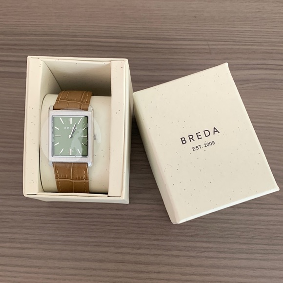Breda | Accessories | Nib Breda Virgil Watch With Moss Green Dial And ...